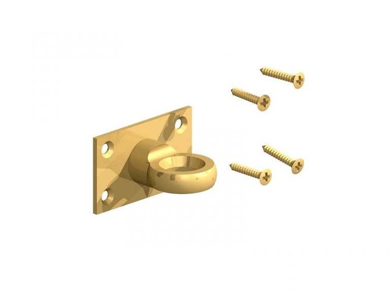Brass Eye Plate For Brass Hook - Metcalfe Timber